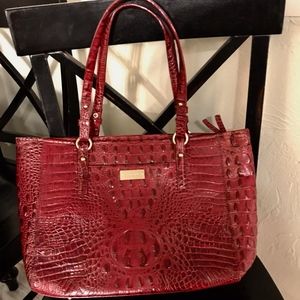 Brahmin | Bags | Brahmin Red Crocodile Leather Purse | Poshmark